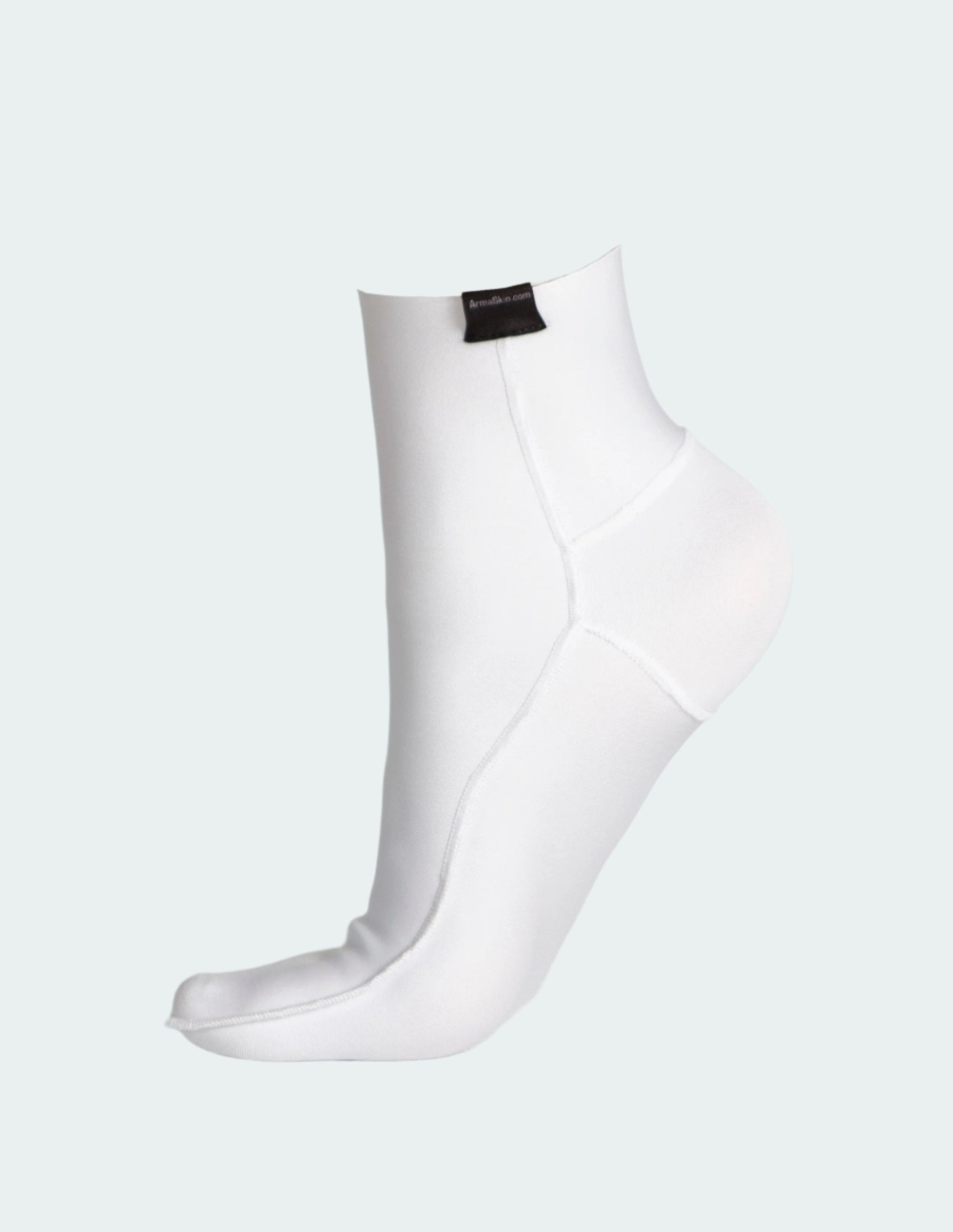 Polymer Anti-Blister Short Liner Socks – White for Men and Women – ArmaSkin